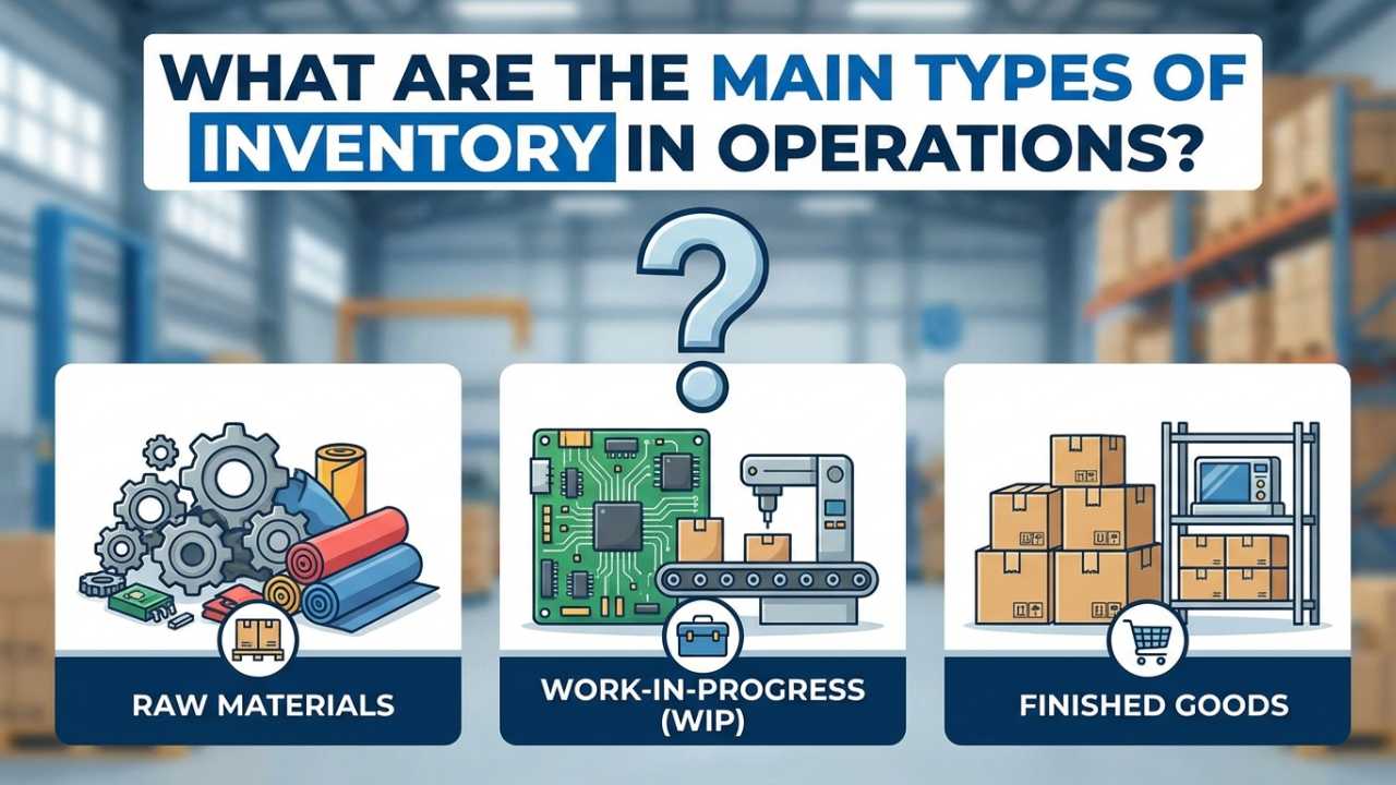 Types of Inventory in Operations | Phoenix AZ | Jay Hohel Inc